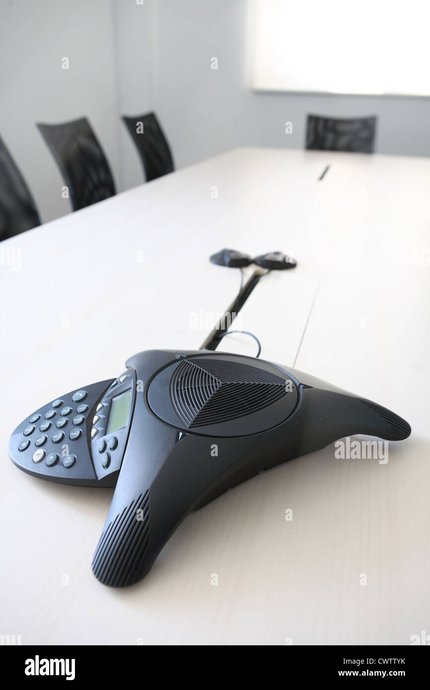 closeup of modern business meeting rooms and telephone Stock Photo - Alamy