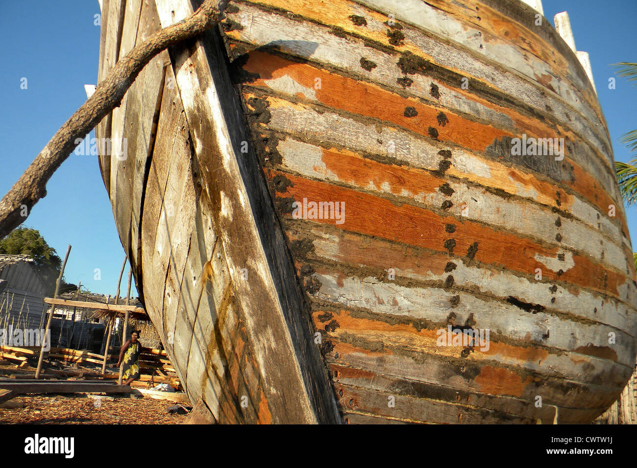 Madagascar, Indian ocean, Ifaty, traditional boat Stock Photo - Alamy