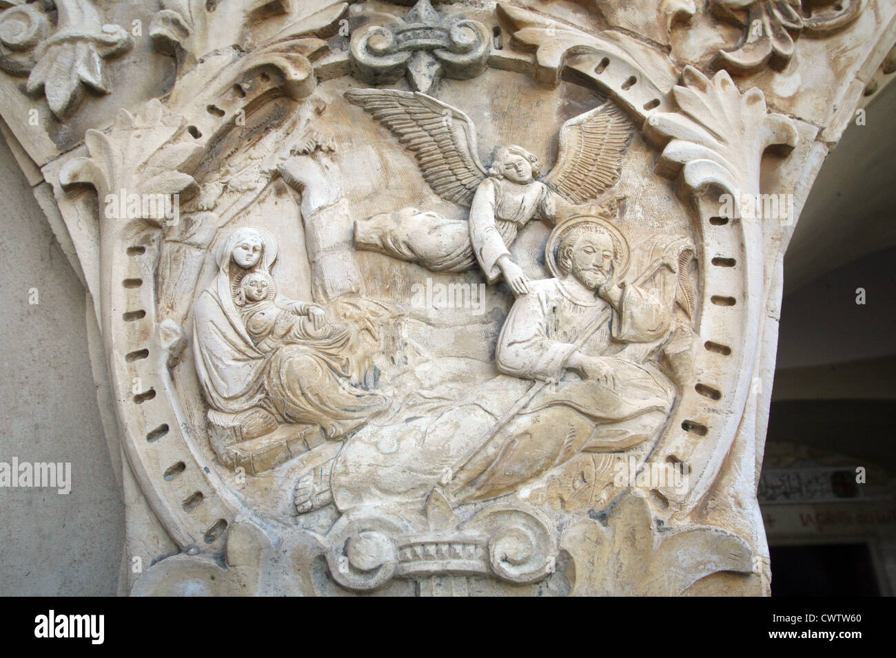 An Angel Tells Joseph to Flee to Egypt Stock Photo - Alamy