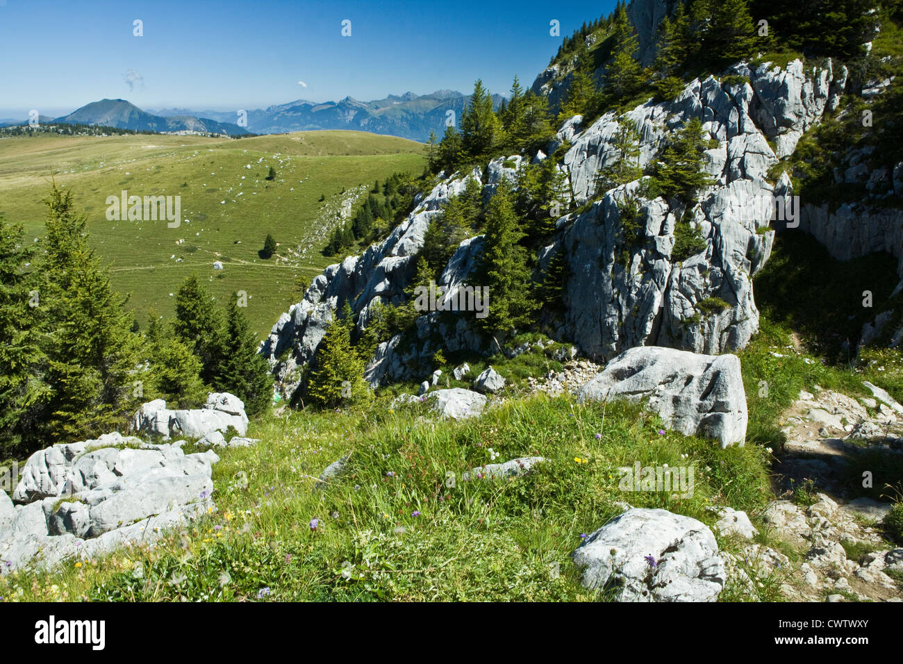 Mont Saxonnex (Haute Savoie,France) : Col de Cenise Stock Photo - Alamy