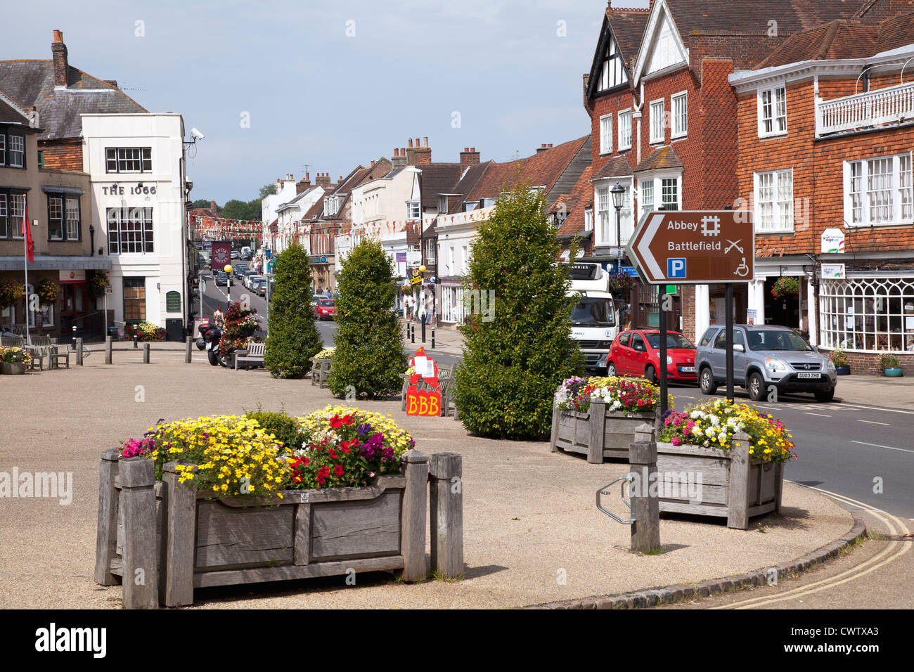 Battle town centre Stock Photo - Alamy