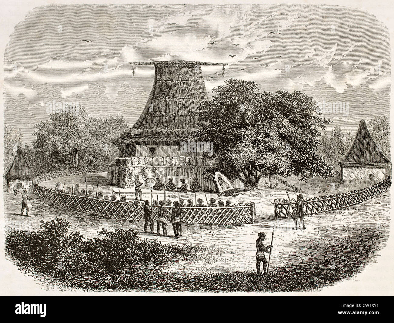 Bure Kalou (spirit house) in Fiji Stock Photo - Alamy