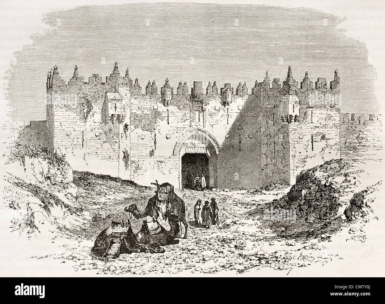 Damascus gate, Jerusalem Stock Photo - Alamy