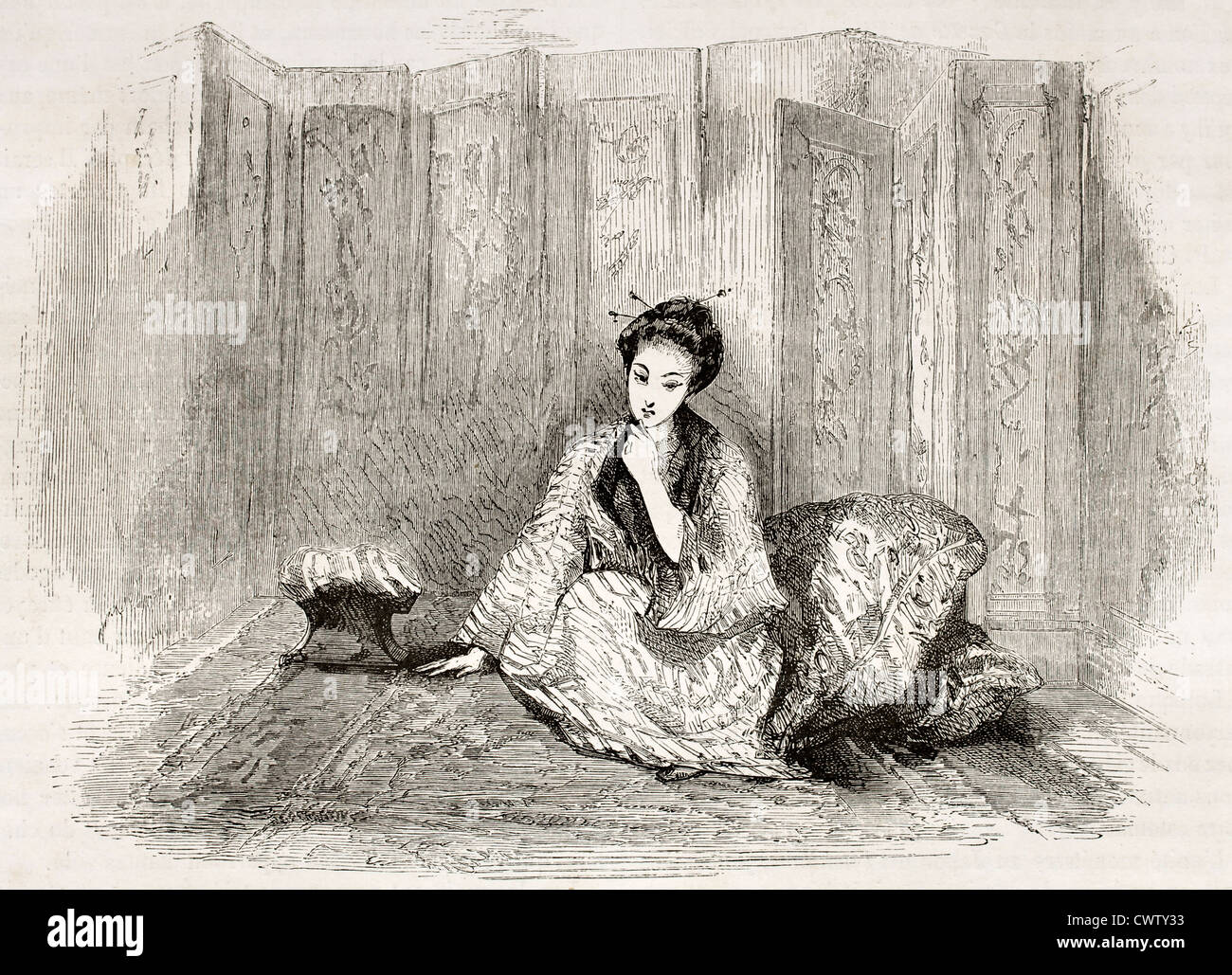 Japanese traditional lady hi-res stock photography and images - Alamy