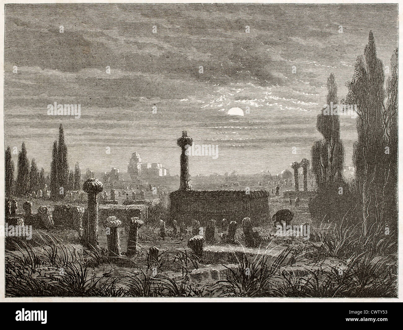 Graveyard painting hi-res stock photography and images - Alamy