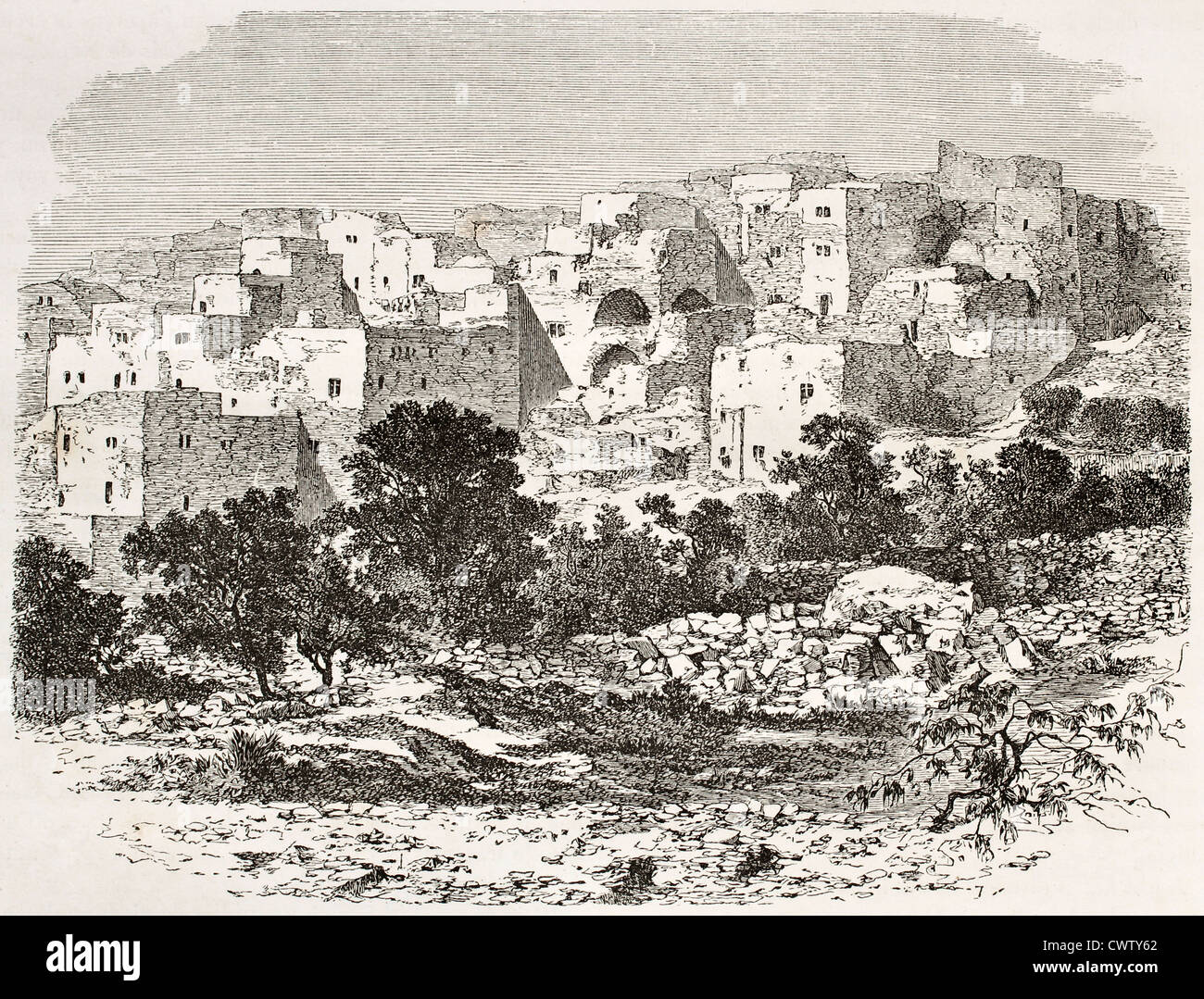 Old view of Nazareth Stock Photo - Alamy