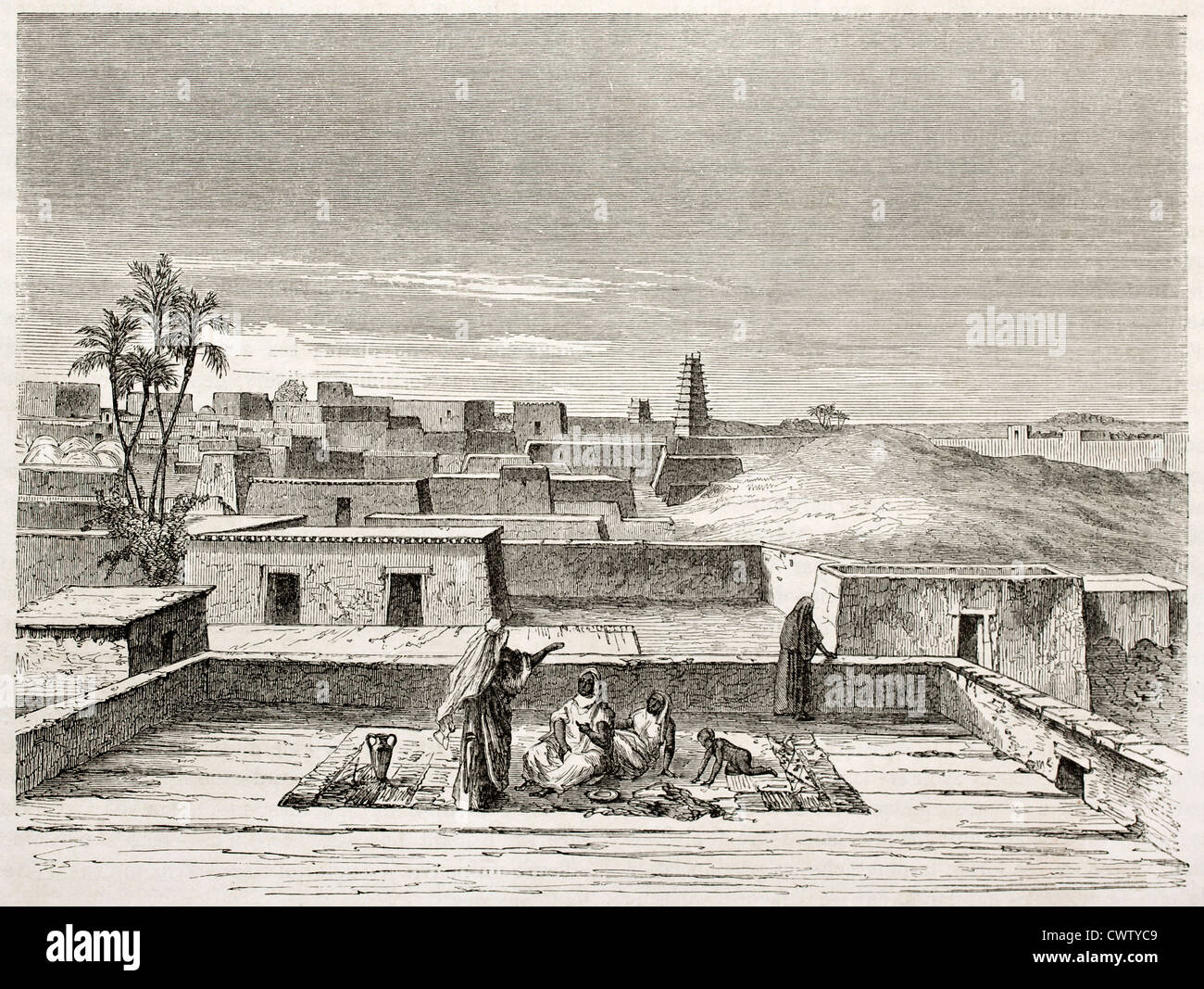 Agadez old view Stock Photo - Alamy