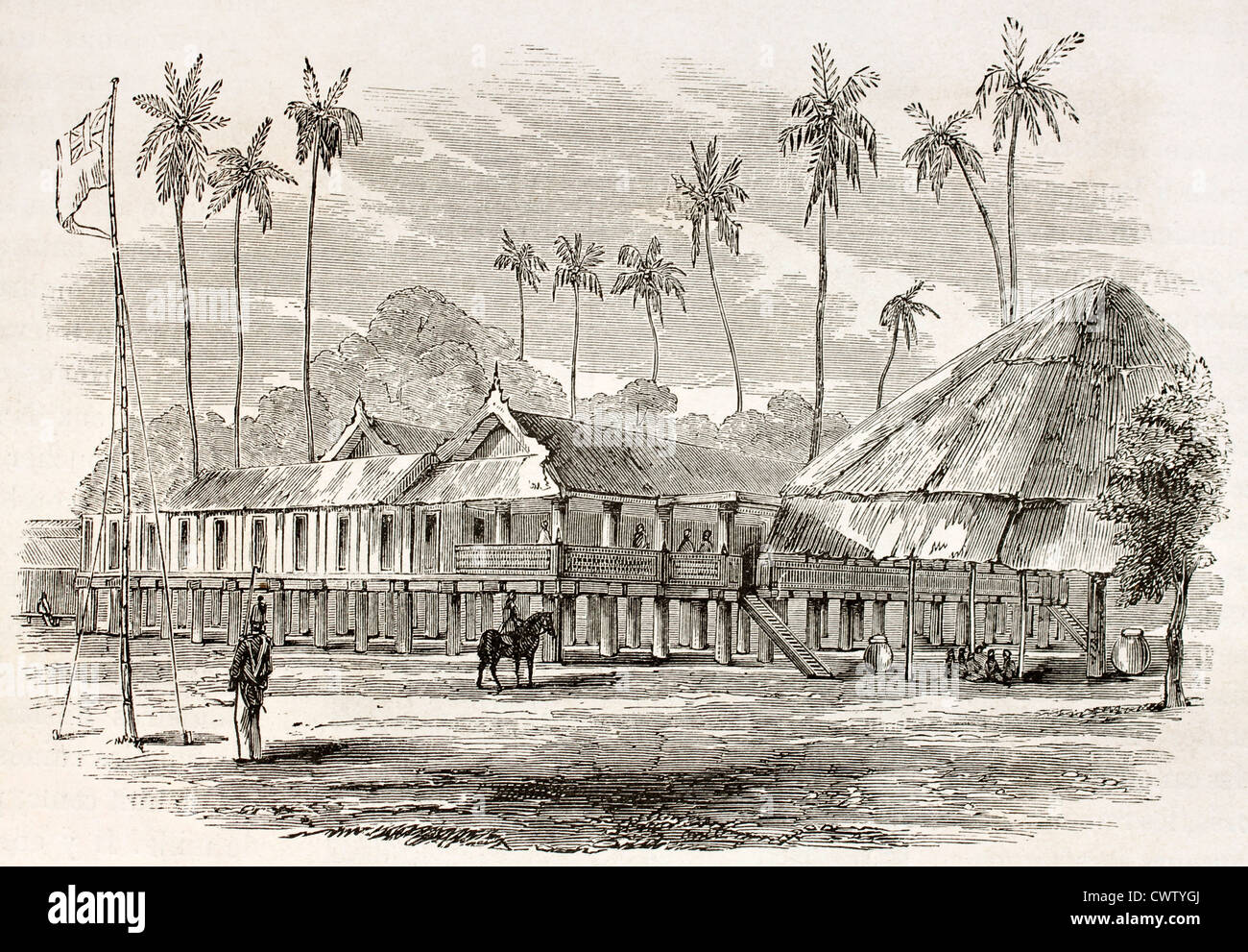 British embassy in Amarapura, Burma Stock Photo - Alamy