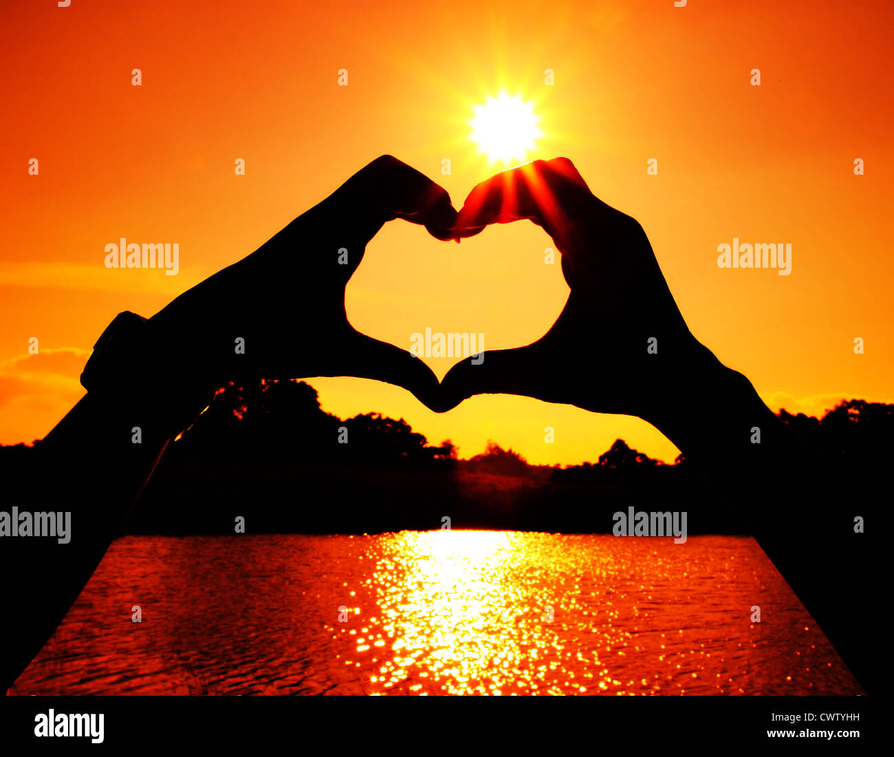 Heart shape made man hands hi-res stock photography and images - Alamy
