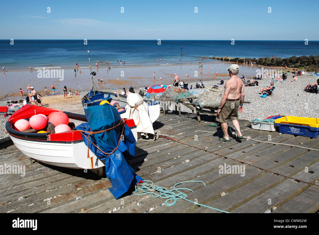 The beach at Sheringham, North Norfolk, England, U.K Stock Photo - Alamy
