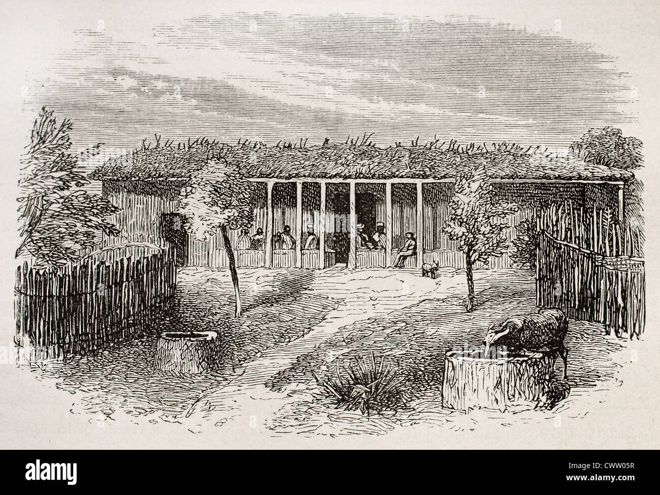 Tembe (Arab house) in Kaseh Stock Photo - Alamy