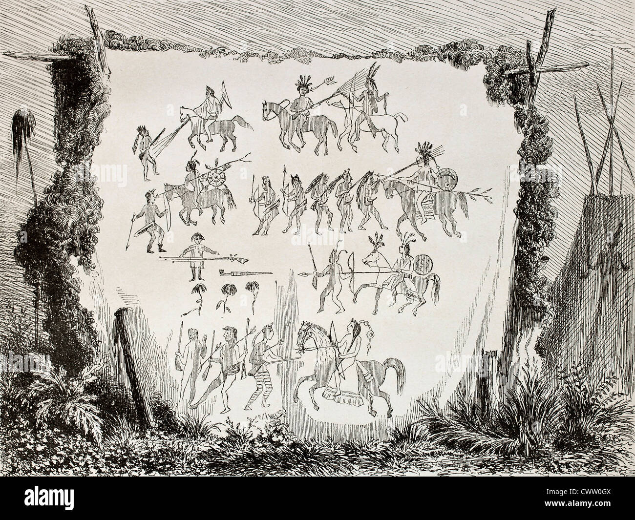 Native American art Stock Photo - Alamy