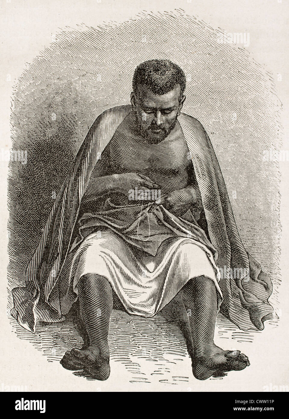 African art painting old man hi-res stock photography and images - Alamy