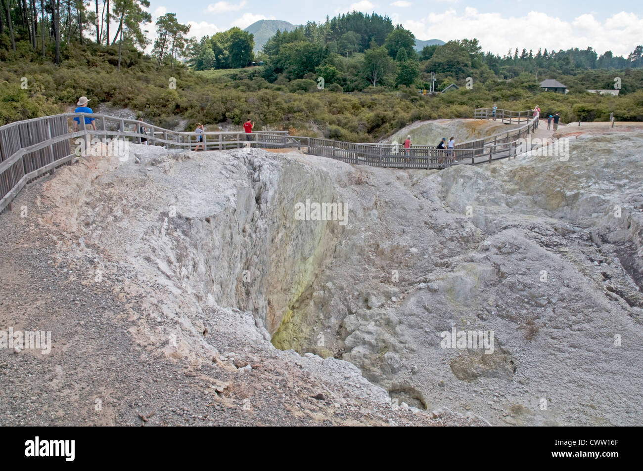 Wai-O-Tapu Thermal Wonderland near Rotorua, New Zealand Stock Photo - Alamy