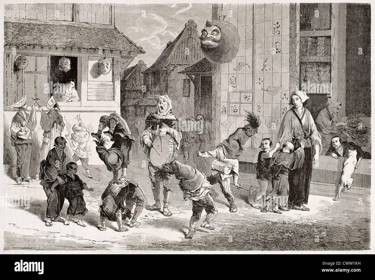 Japanese young street acrobats Stock Photo - Alamy