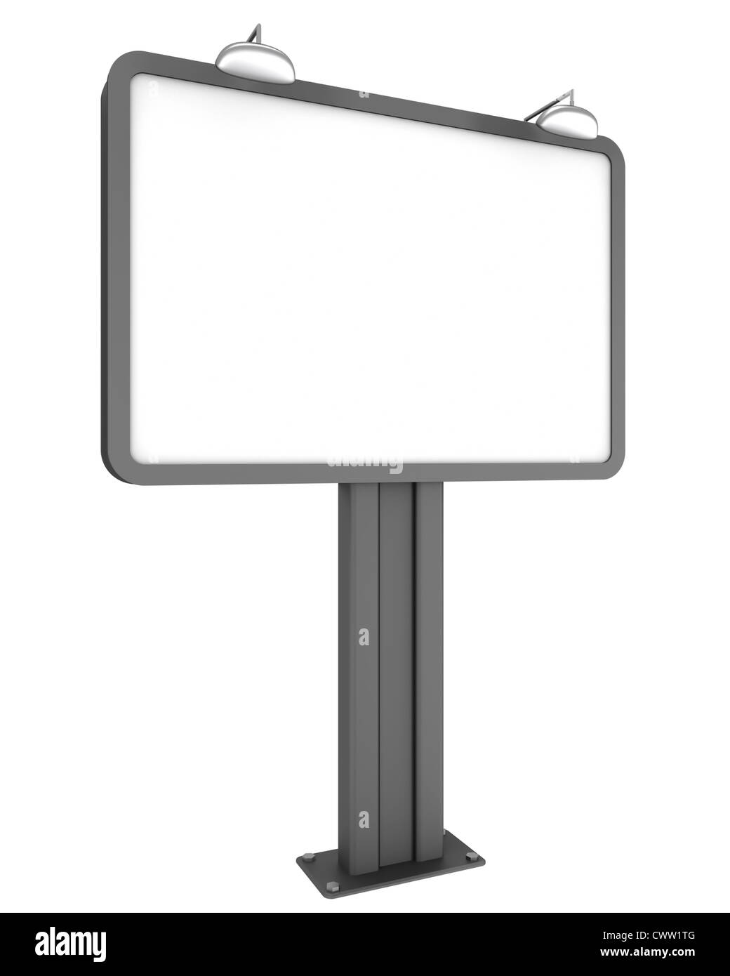 Billboard isolated on white background Stock Photo - Alamy