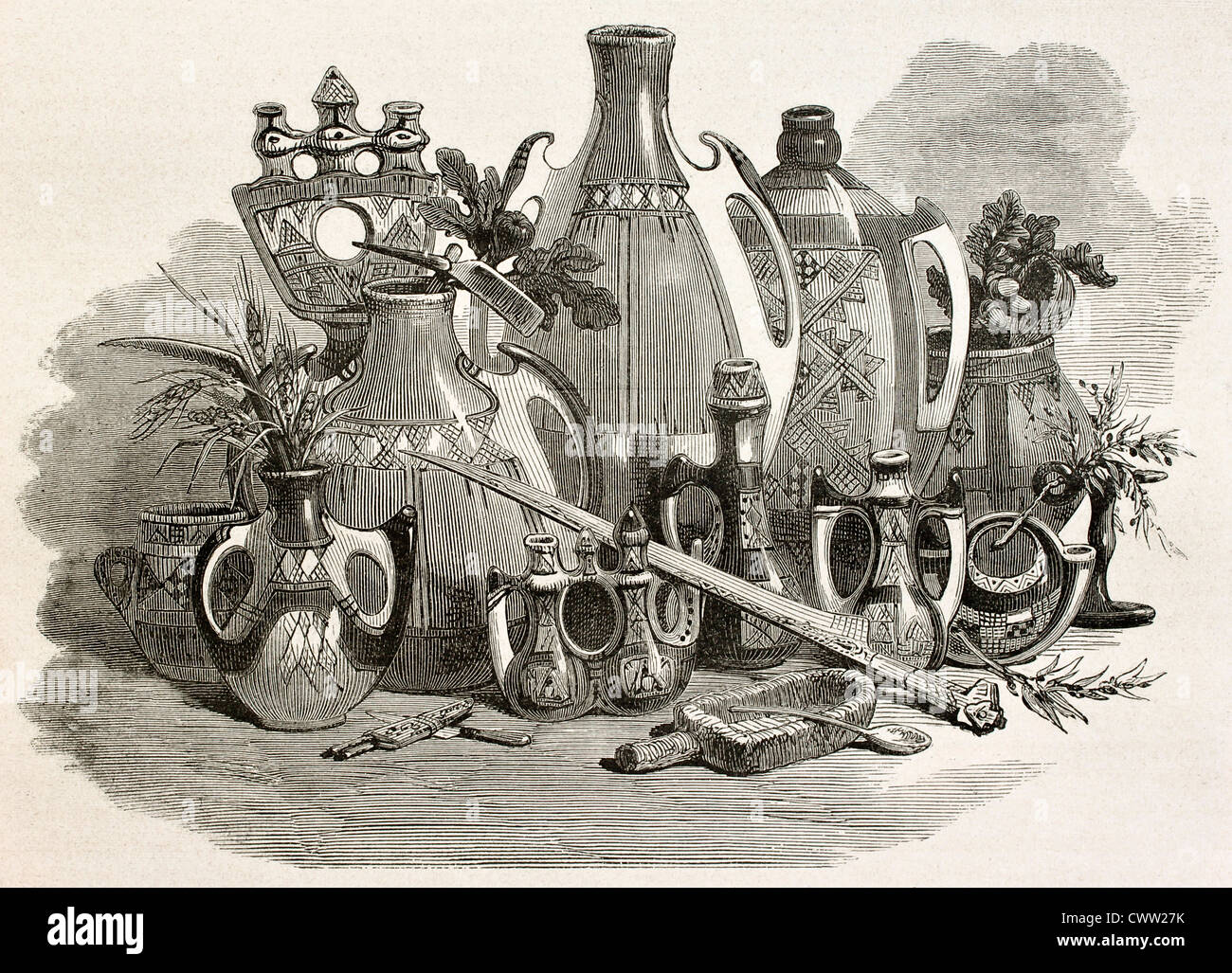 Kabylian pottery and utensils, Algeria Stock Photo - Alamy