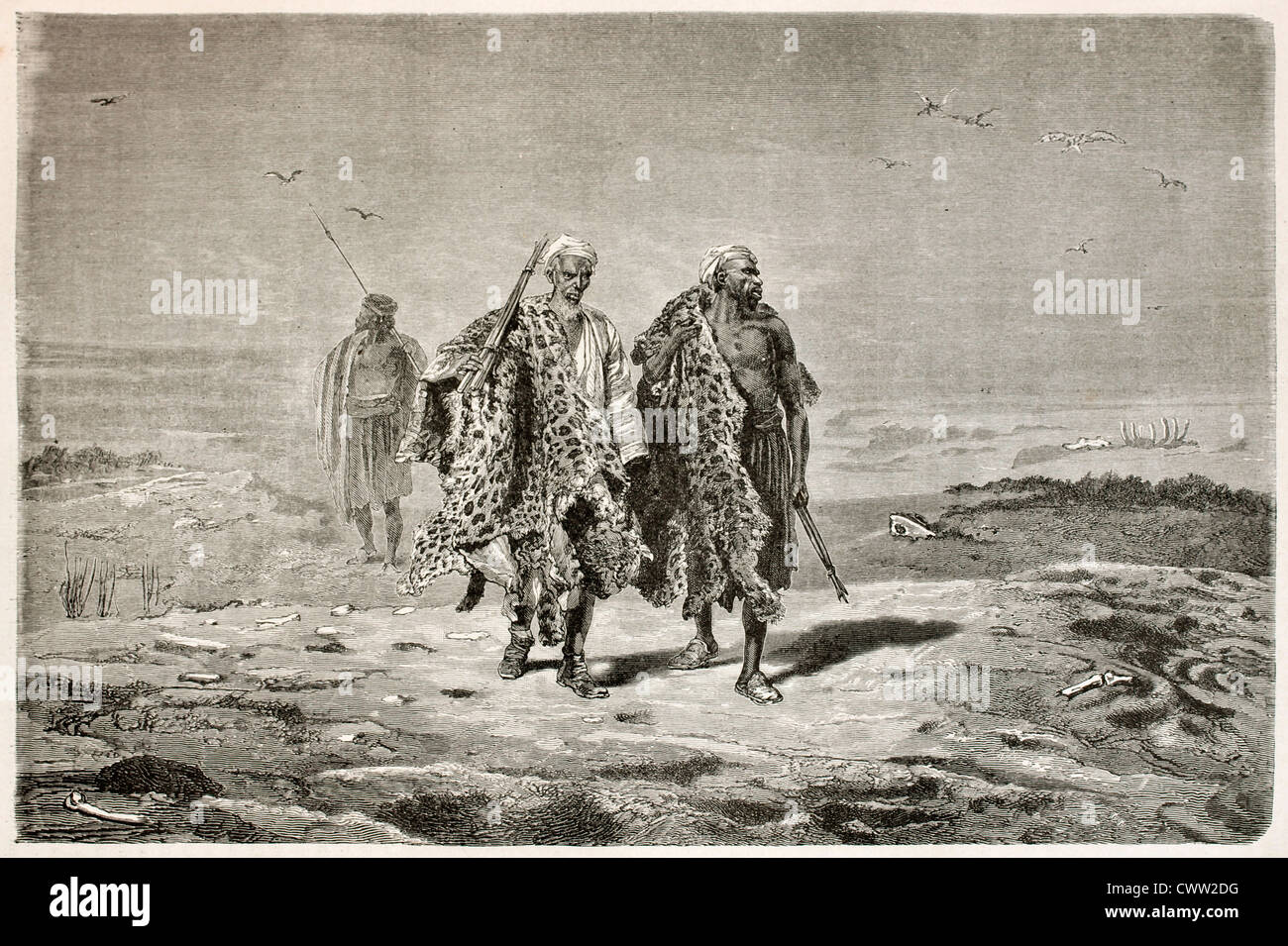 Arab pelt merchants Stock Photo - Alamy