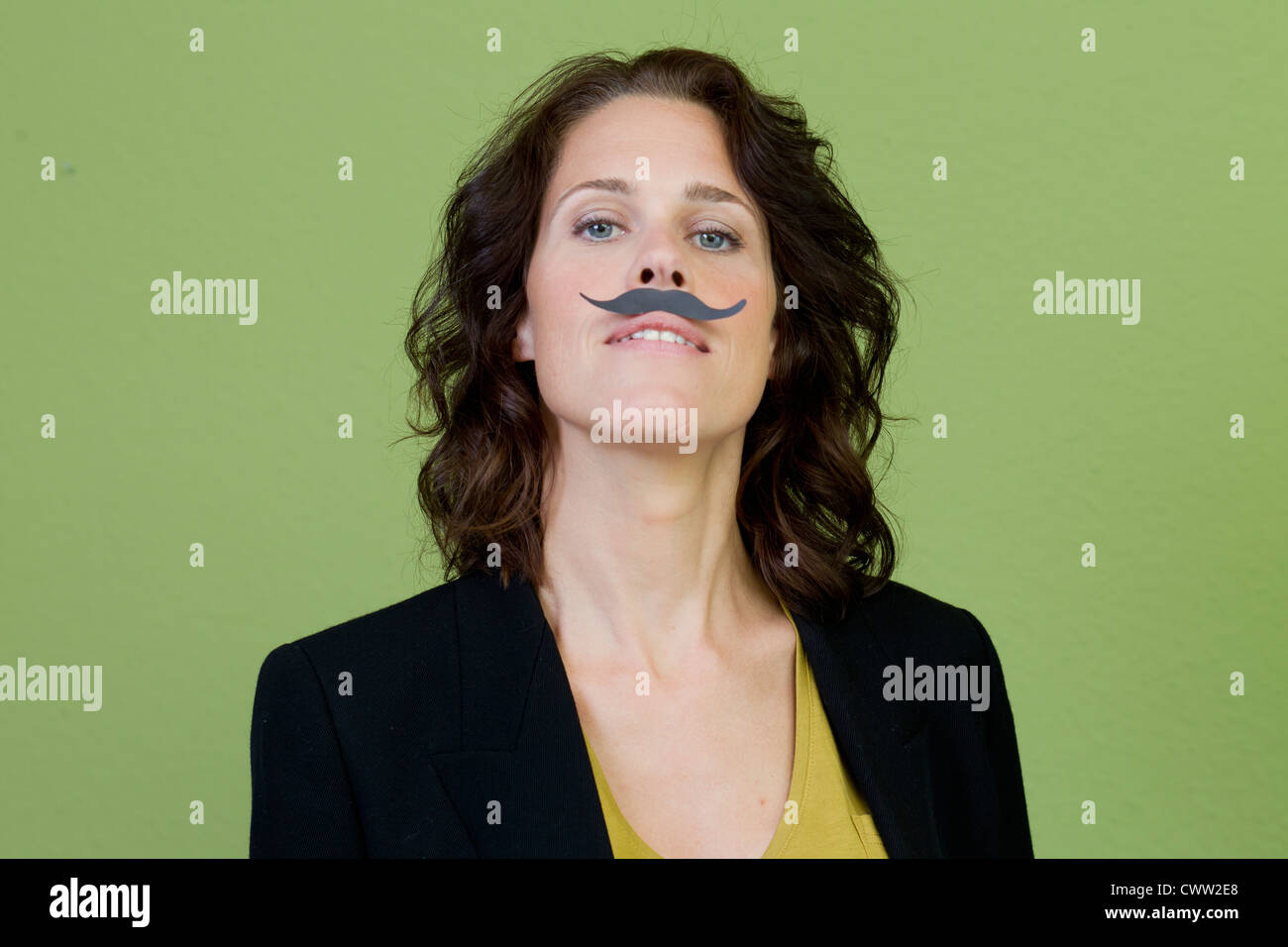Women with mustache hi-res stock photography and images - Alamy