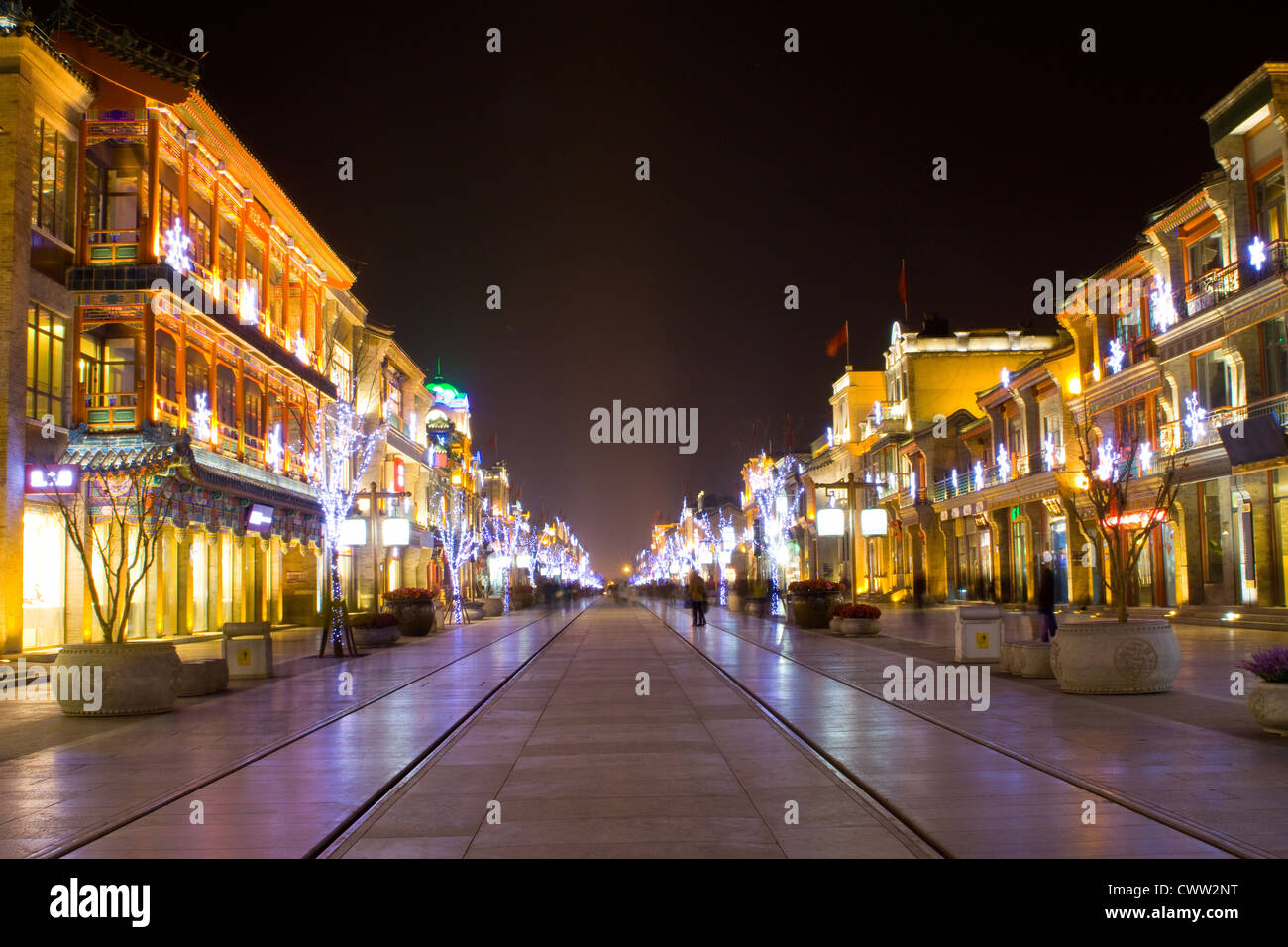 Beijing street night hi-res stock photography and images - Alamy