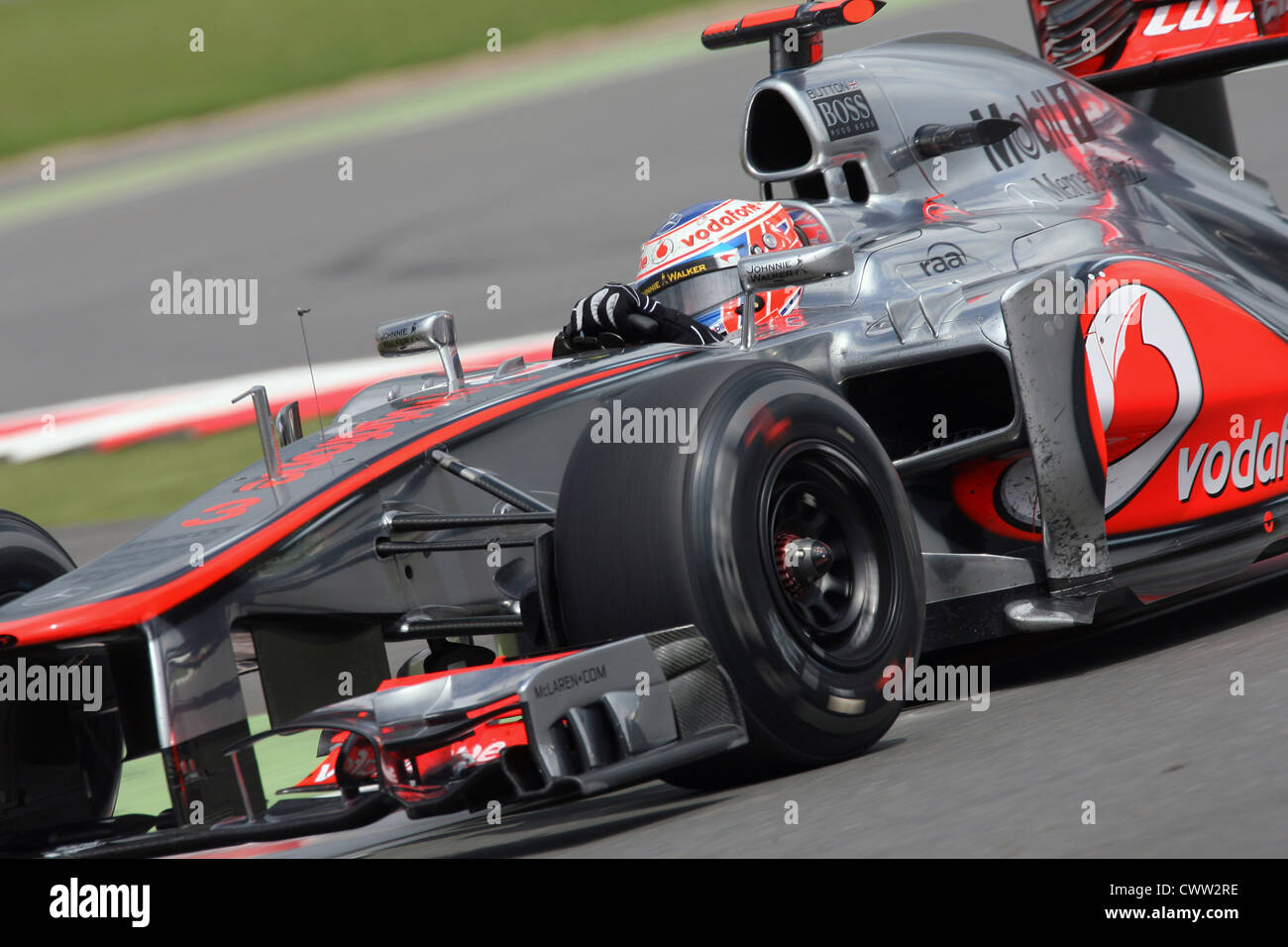Jenson Button(McLaren Mercedes) action, British Grand Prix, Silverstone ...