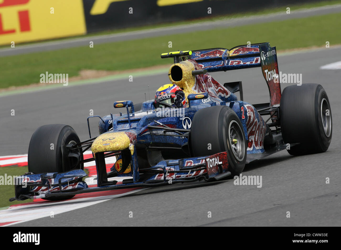 Mark Webber, Red Bull Racing, action, British Grand Prix, Silverstone ...
