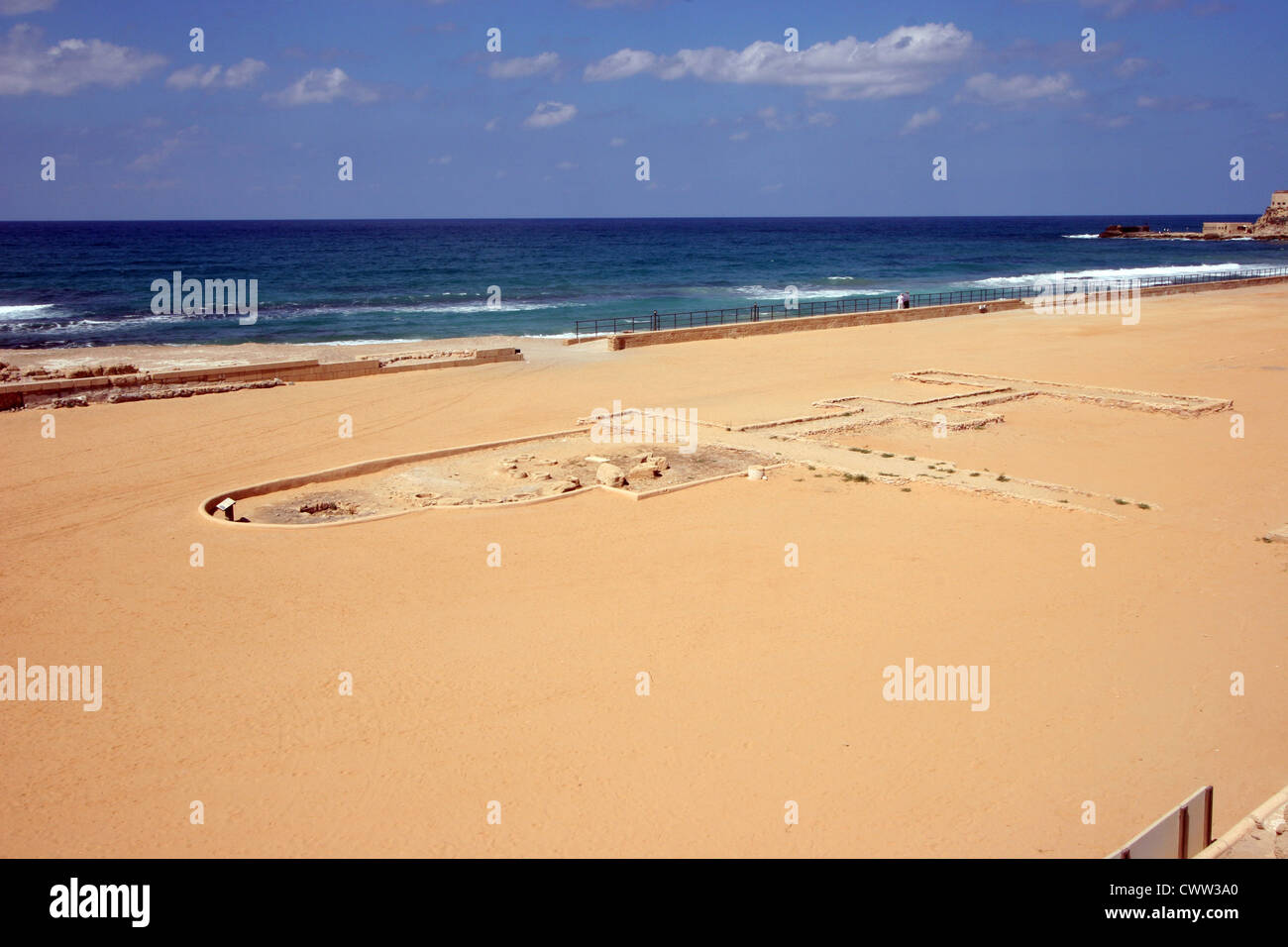 Ancient Roman hippodrome in Caesarea, Israel Stock Photo - Alamy