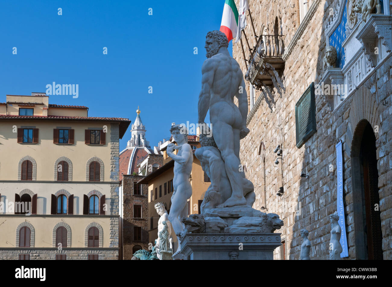 Hercules statue Palazzo Vecchio Florence Tuscany Italy Stock Photo - Alamy
