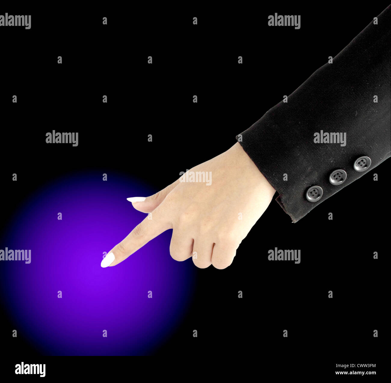 Arm hand pushing hi-res stock photography and images - Alamy