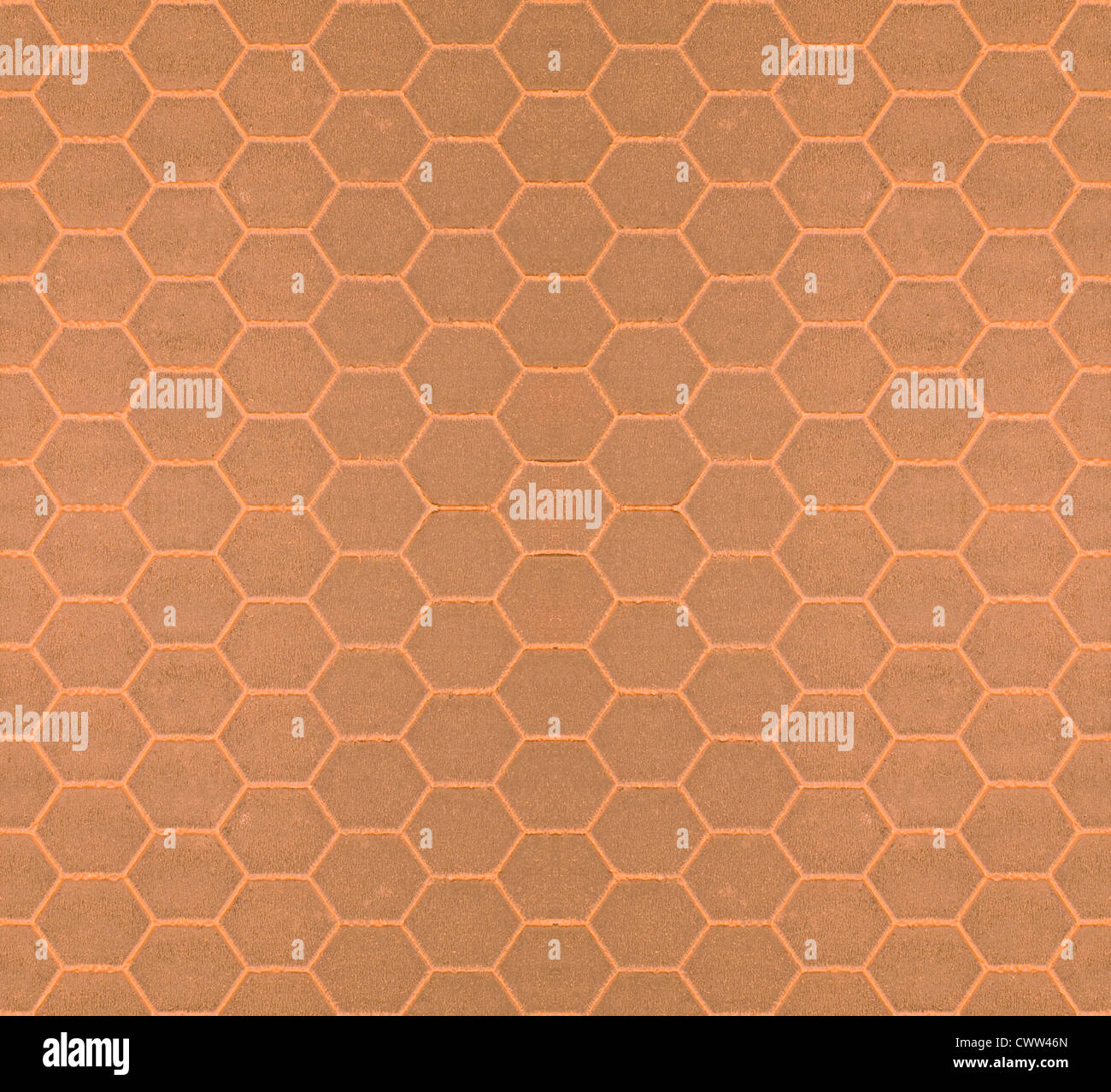 Brown seamless tileable hexagonal background. Yellow toned grid Stock ...