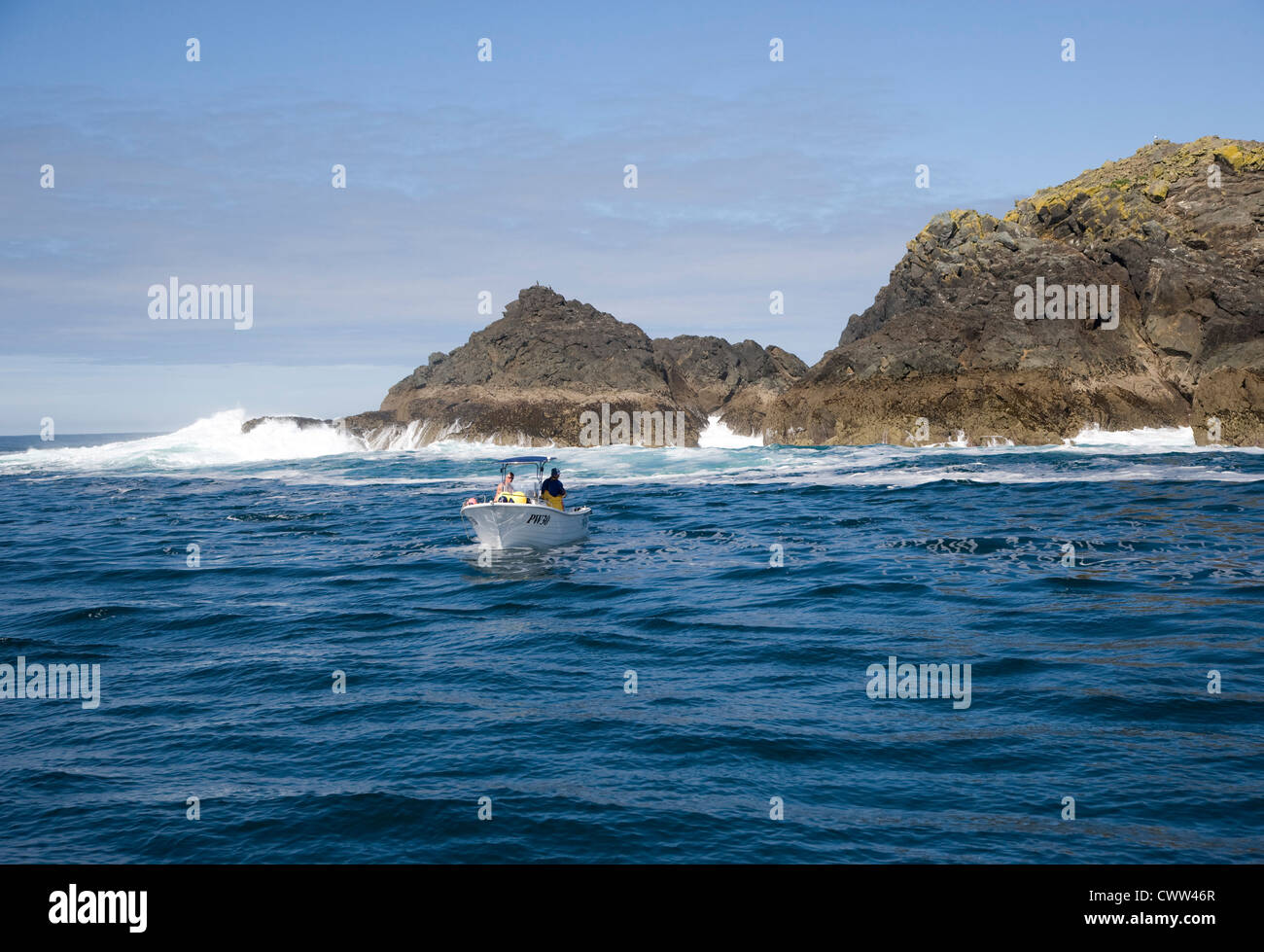 Dangerous rocks on Cornish Coast Stock Photo - Alamy