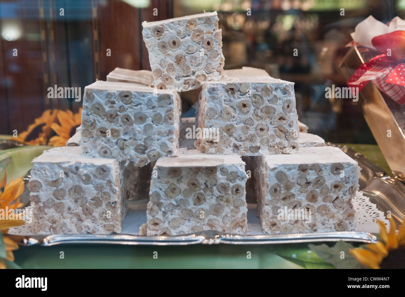 Torrone nougat Florence Tuscany Italy Stock Photo - Alamy