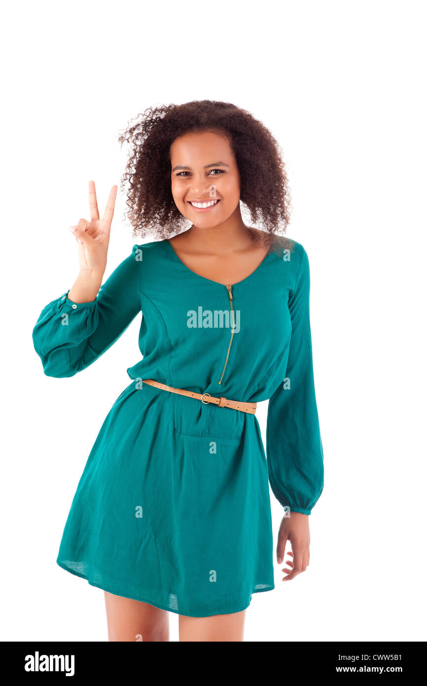 Double peace sign hi-res stock photography and images - Alamy
