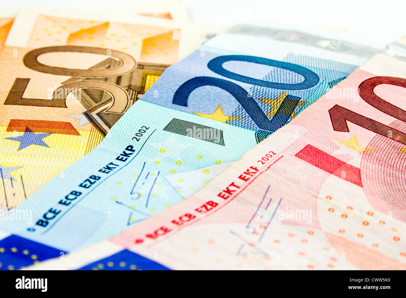 Euro coins banknotes bill hi-res stock photography and images - Alamy