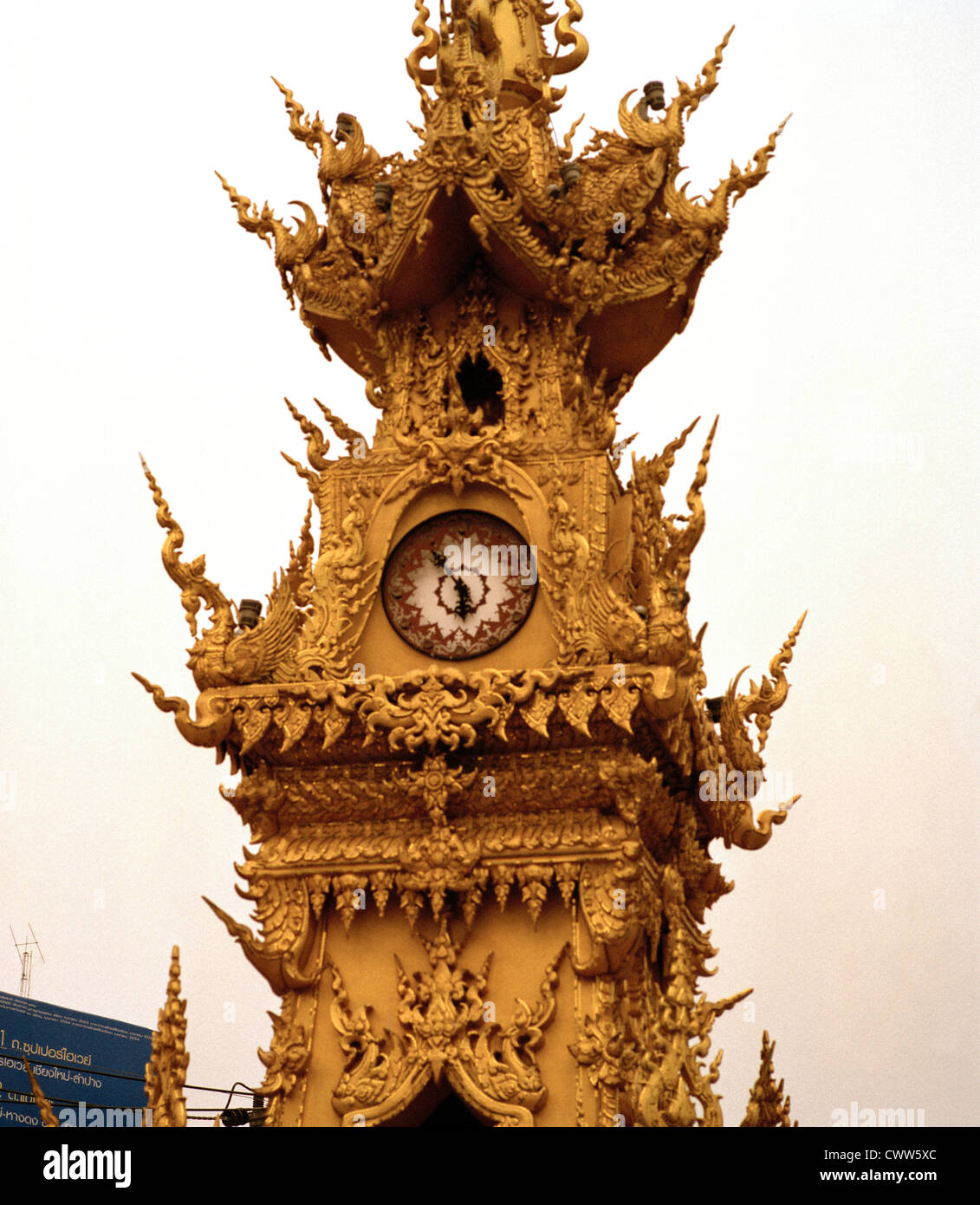 Clock Tower in Chiang Rai in Thailand in Southeast Asia Far East ...
