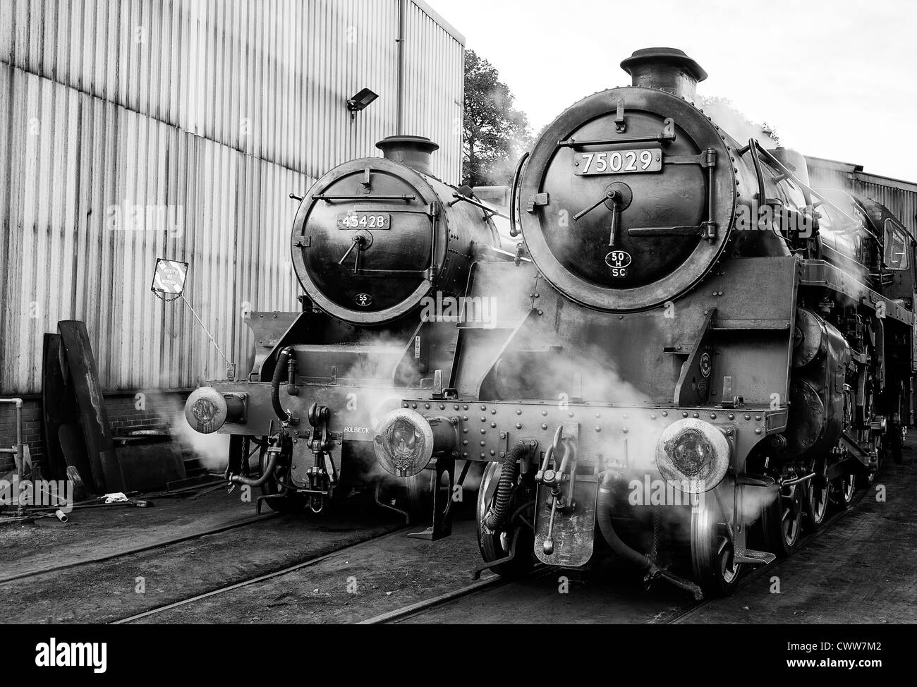 Steam engines Eric Treacy and the Green Knight Grosmont engine sheds on ...