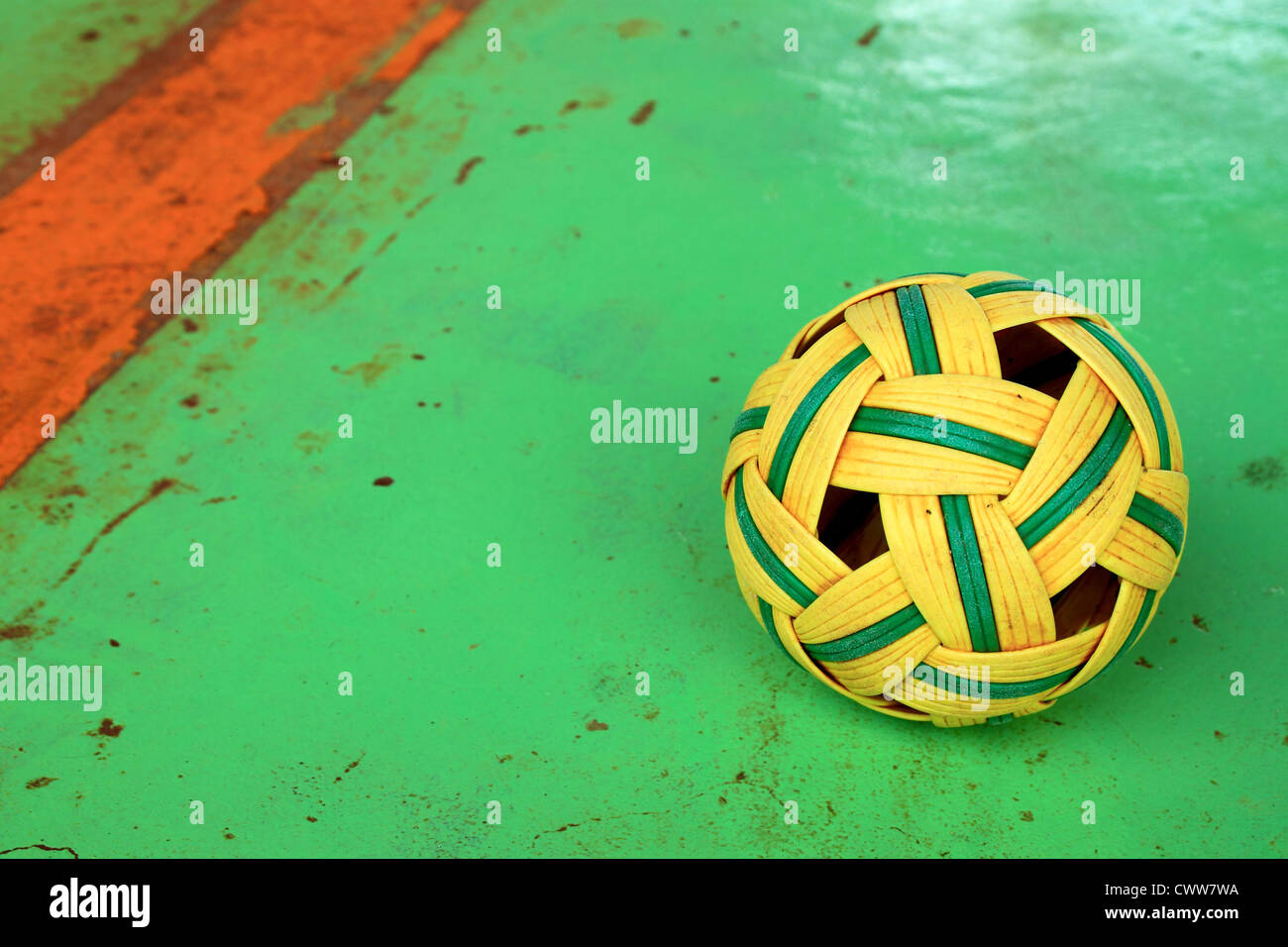 Ratan ball on the field Stock Photo - Alamy