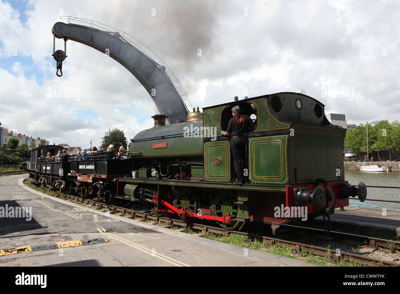 Bristol Harbour side railway Stock Photo - Alamy