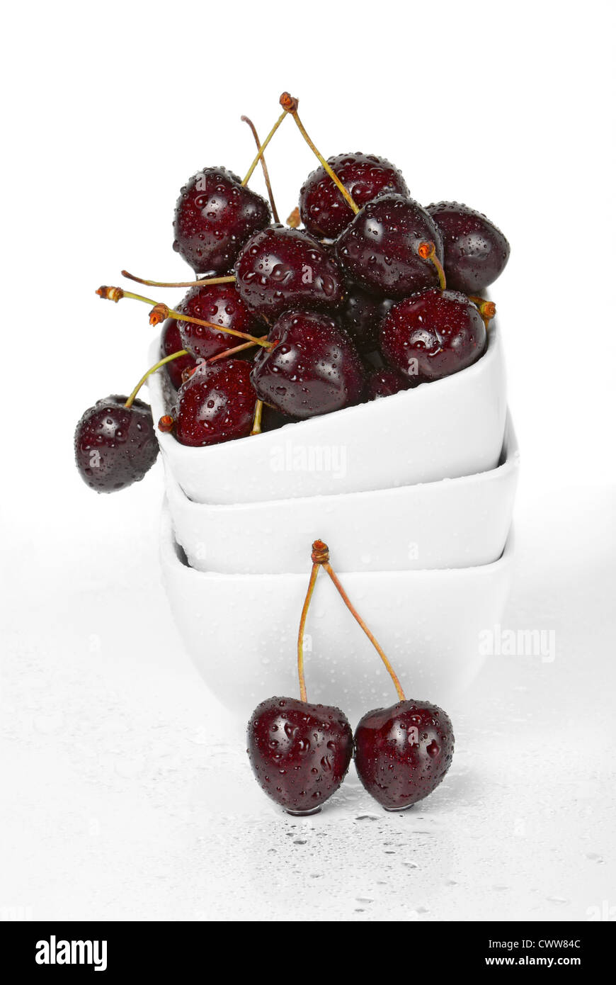 Cherries in a water bowl hi-res stock photography and images - Alamy