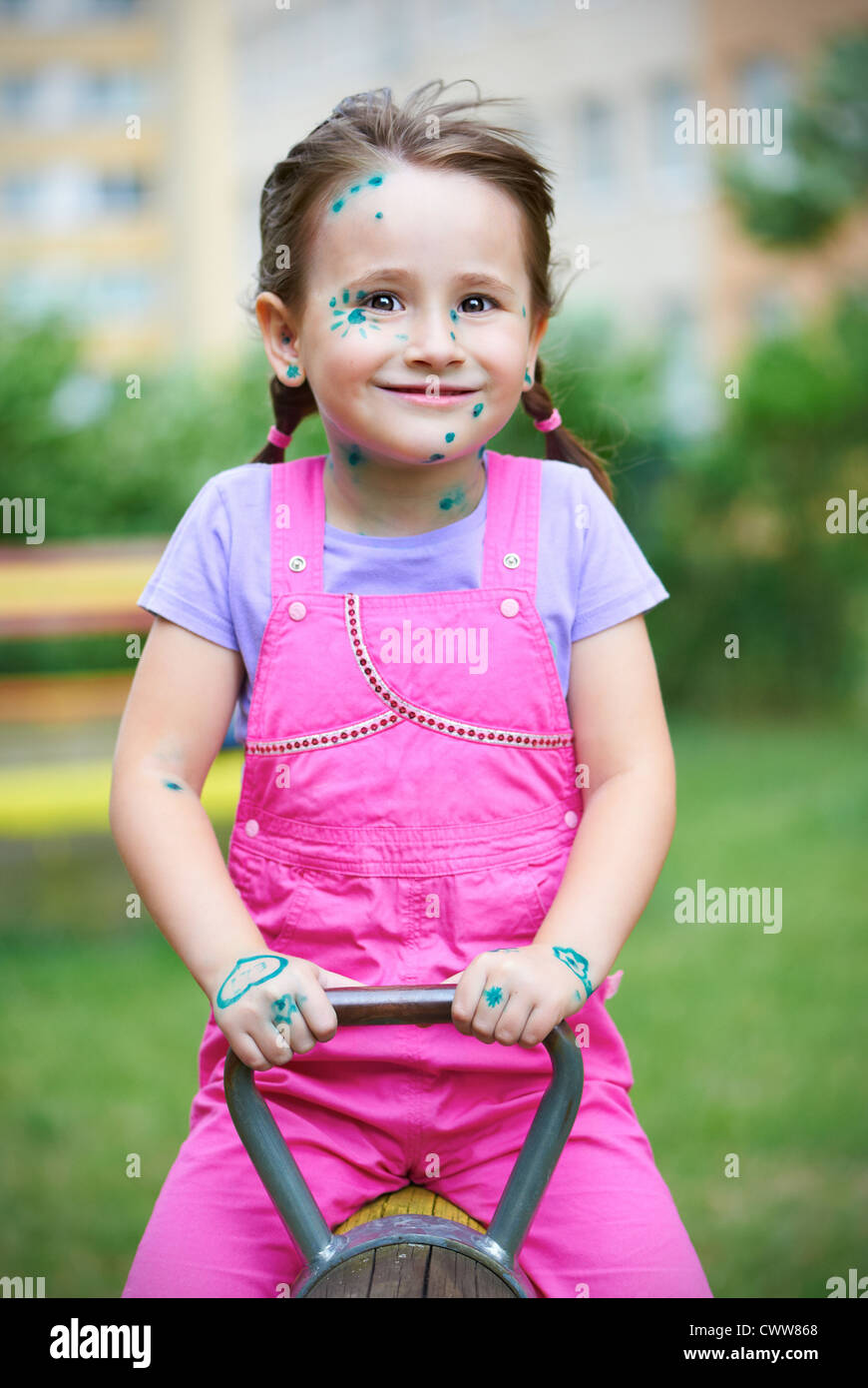 Girl chickenpox spots hi-res stock photography and images - Alamy