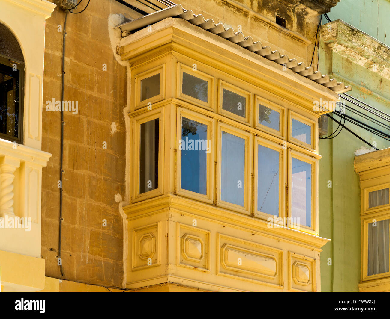 Maltese architecture seen on the streets of the Island of Malta ...