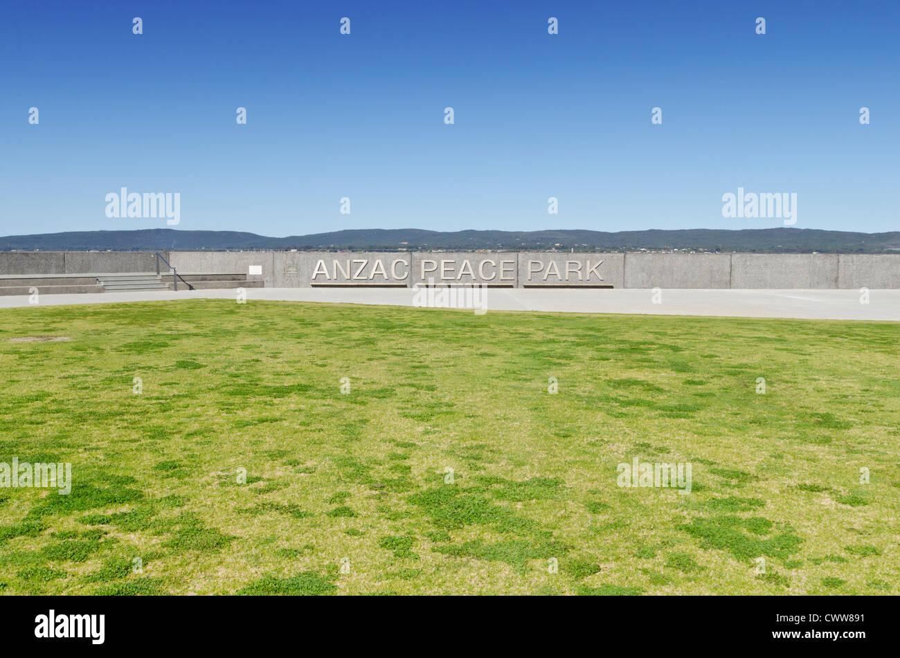 Memorial Wall at the Anzac Peace Park, Albany, Western Australia Stock ...