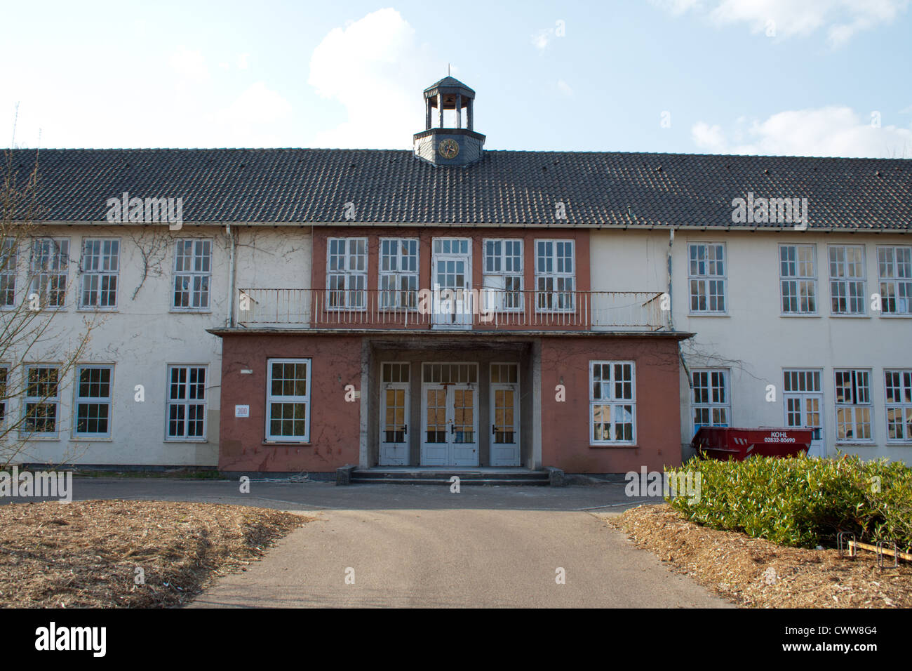 Abandoned RAF Laarbruch airbase school building in Germany Stock Photo ...