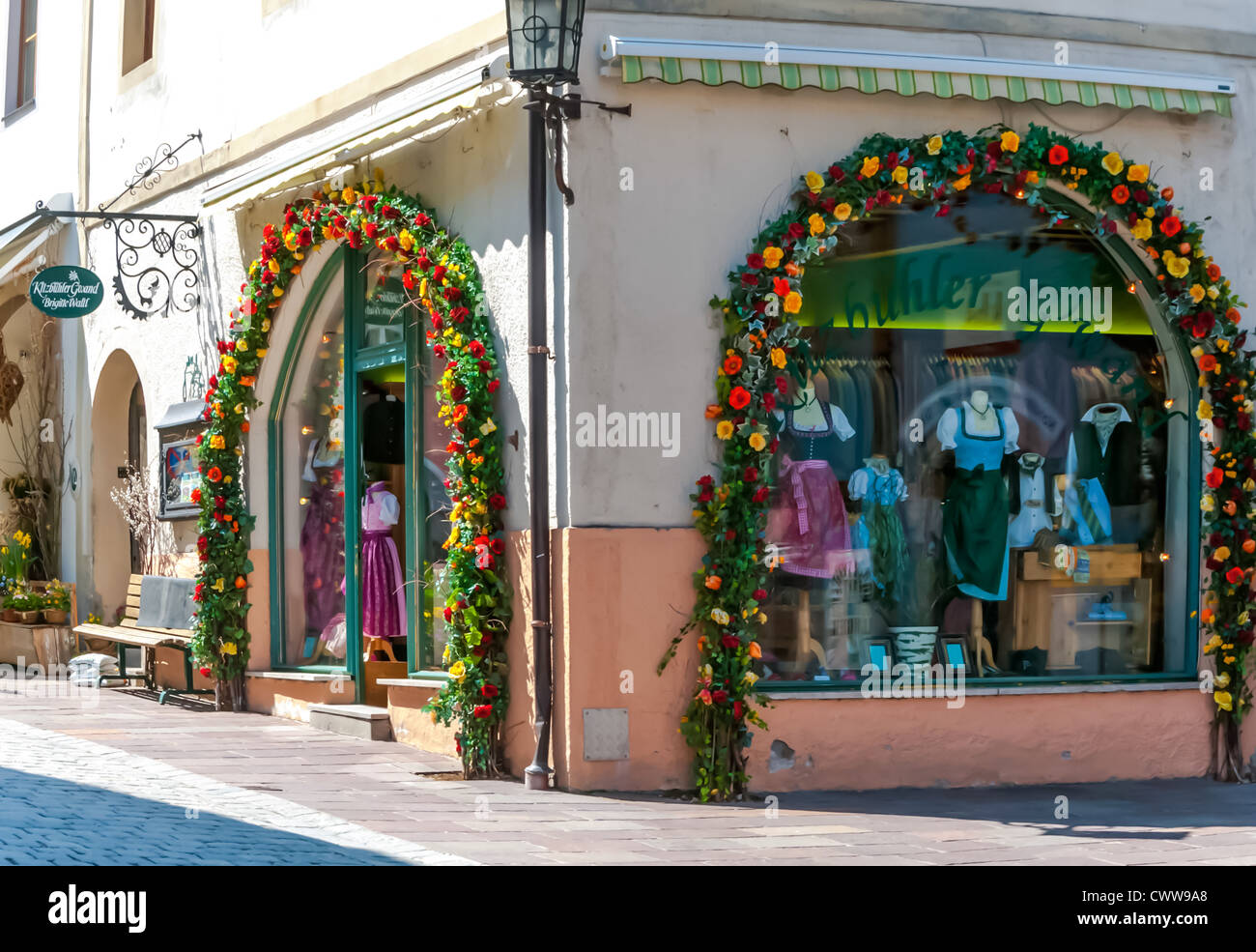 Traditional costumes in a window Stock Photo - Alamy