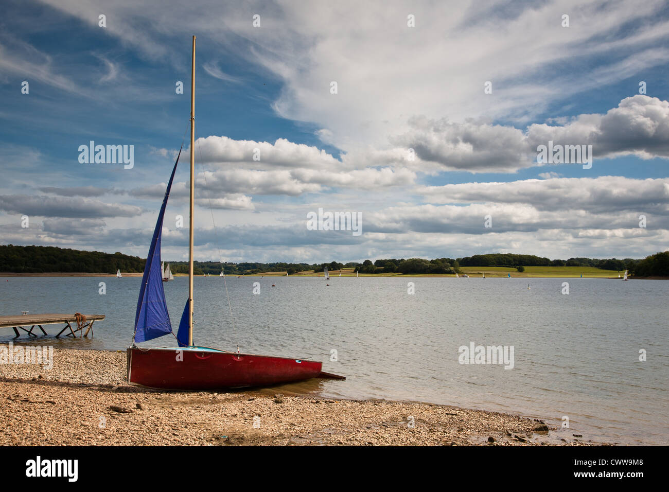 Dinghy on Bewl Water Stock Photo - Alamy