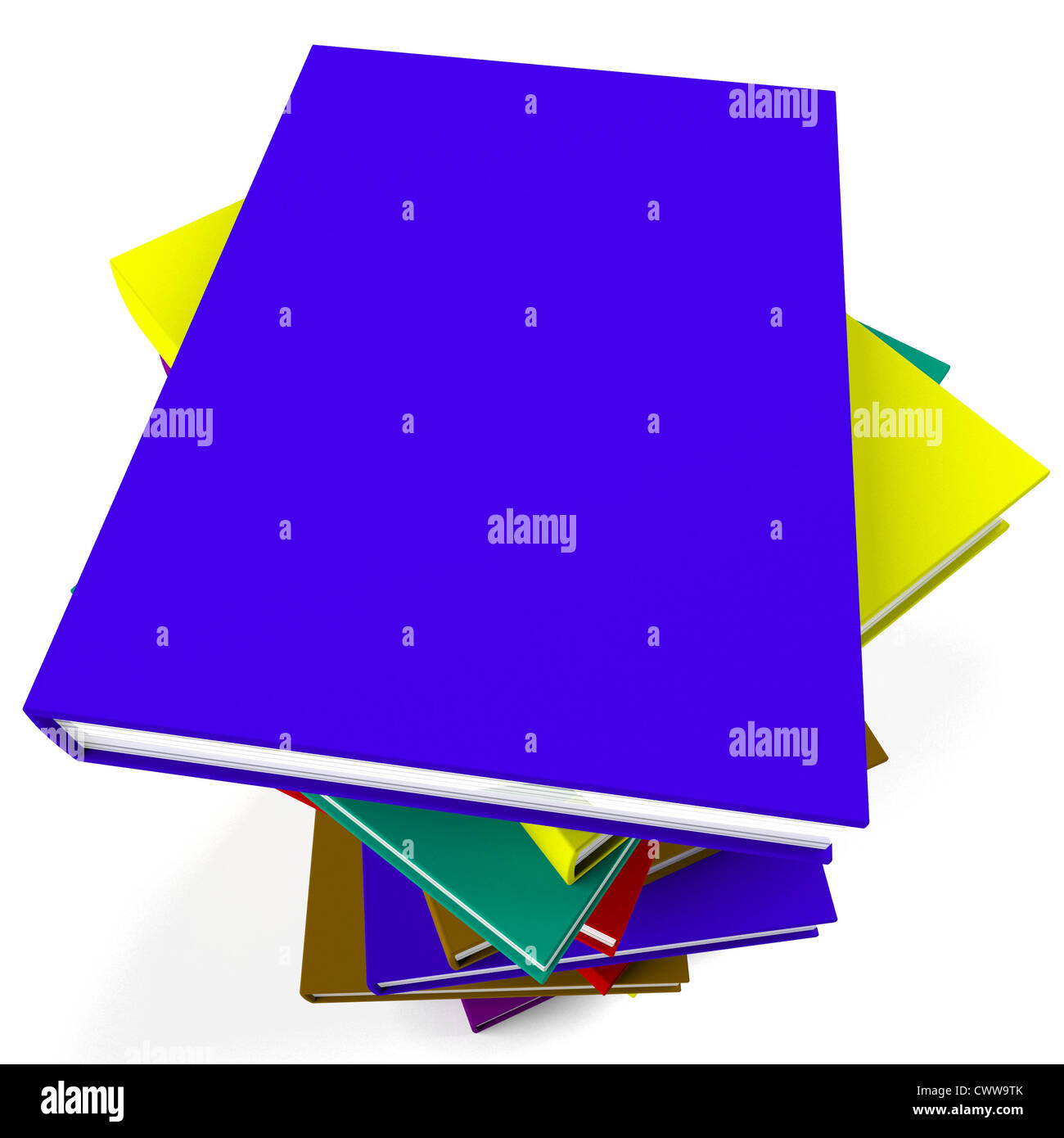 Stack Of Books Represents School Learning And Education Stock Photo - Alamy