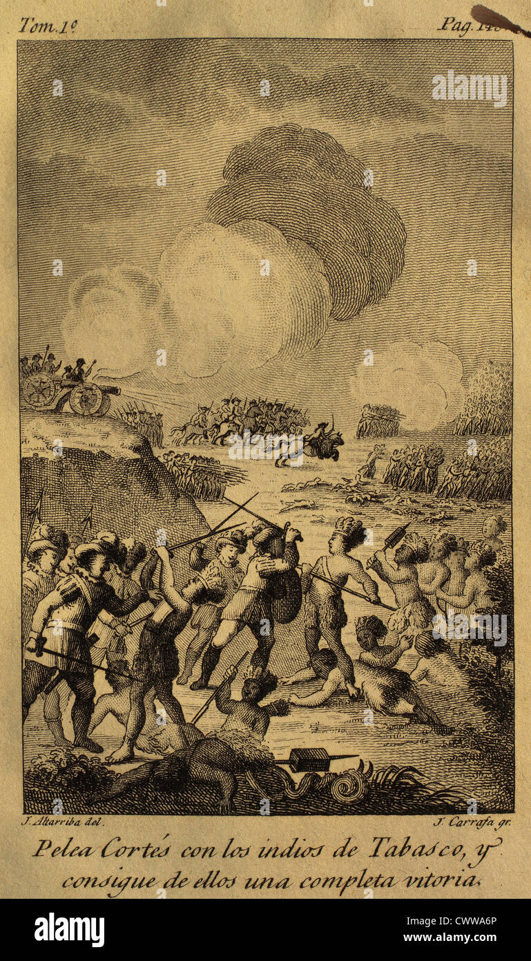 Cortes and his spanish army hi-res stock photography and images - Alamy