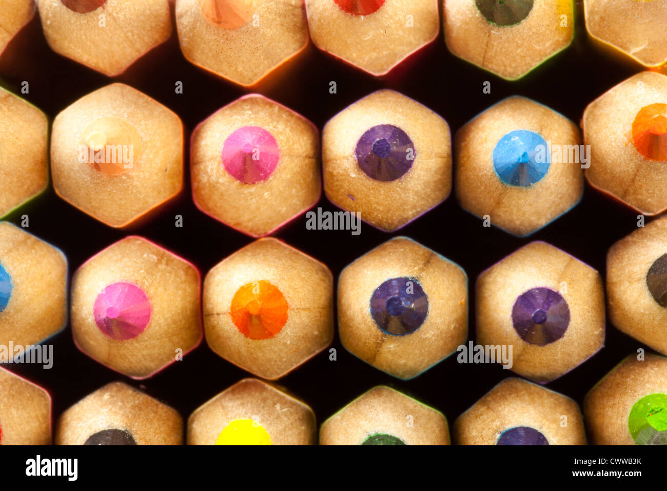 tip of colored pencils Stock Photo - Alamy