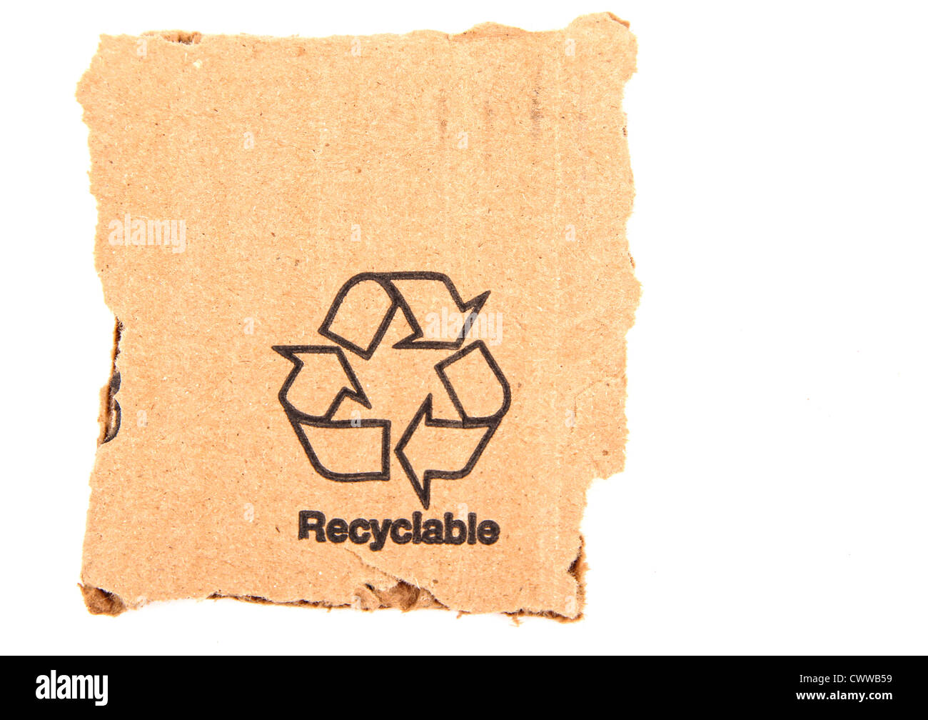 Cardboard Recycling Sign