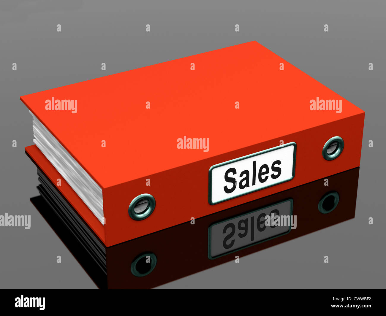 Sales File Showing Business And Selling Stock Photo - Alamy